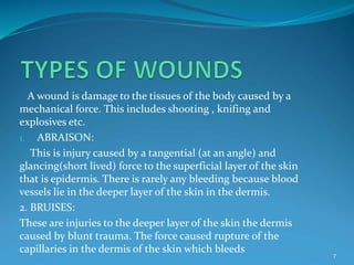 First Aid gunshot wound.power point presentation | PPT