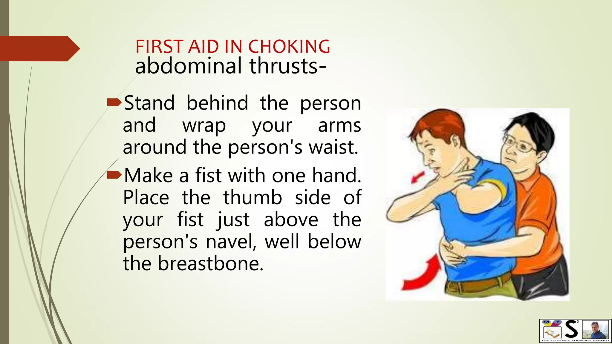 First aid in chocking in ENGLISH | PPTX