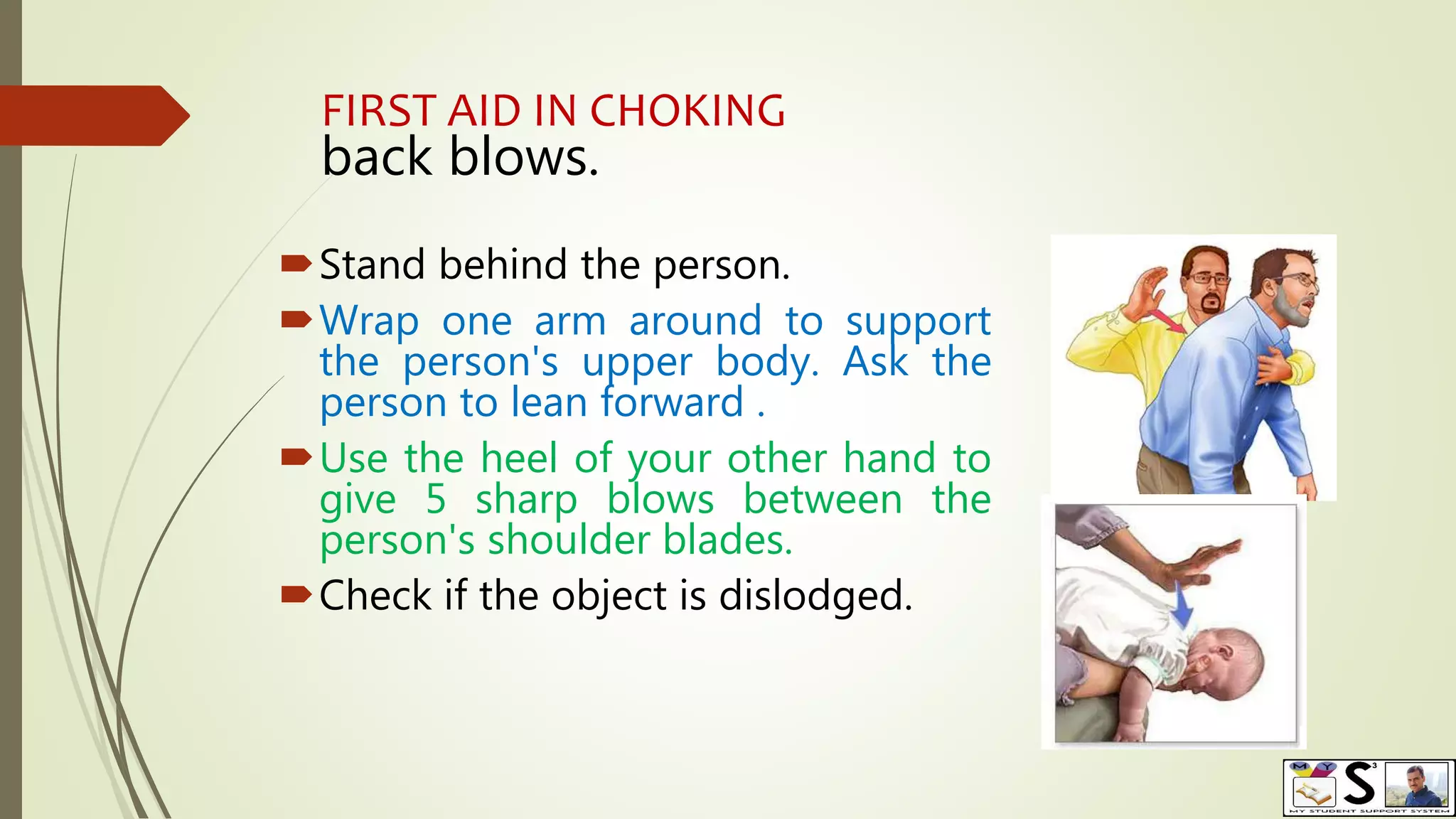 First aid in chocking in ENGLISH | PPTX