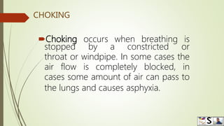 First aid in chocking in ENGLISH | PPTX