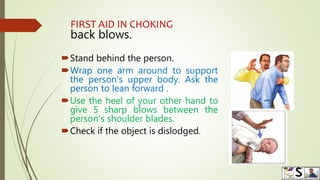 First aid in chocking in ENGLISH | PPTX