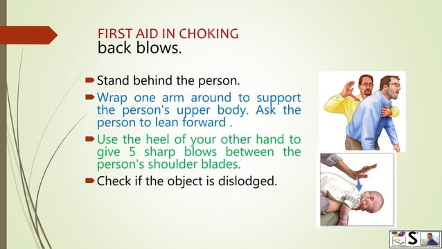 First aid in chocking in ENGLISH | PPTX
