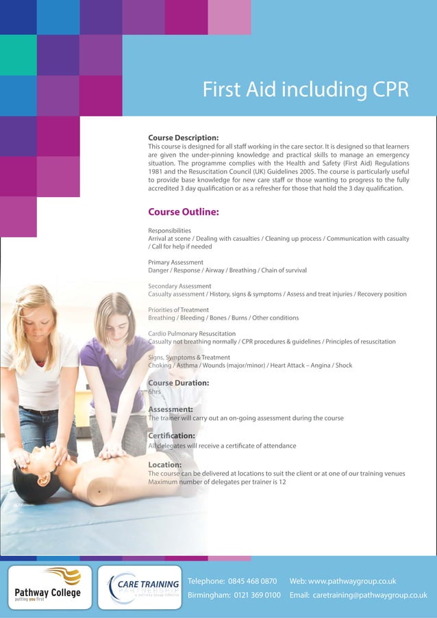 First Aid including CPR Training Courses | PDF | First Aid | Injuries