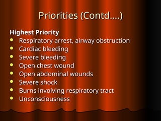 FIRST AID IN DISASTER MANAGEMENT POWERPOINT | PPT