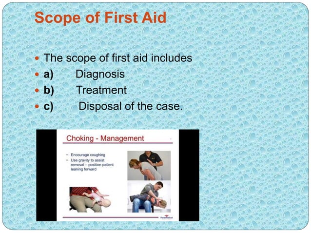 First Aid in emergency pptx | PPTX