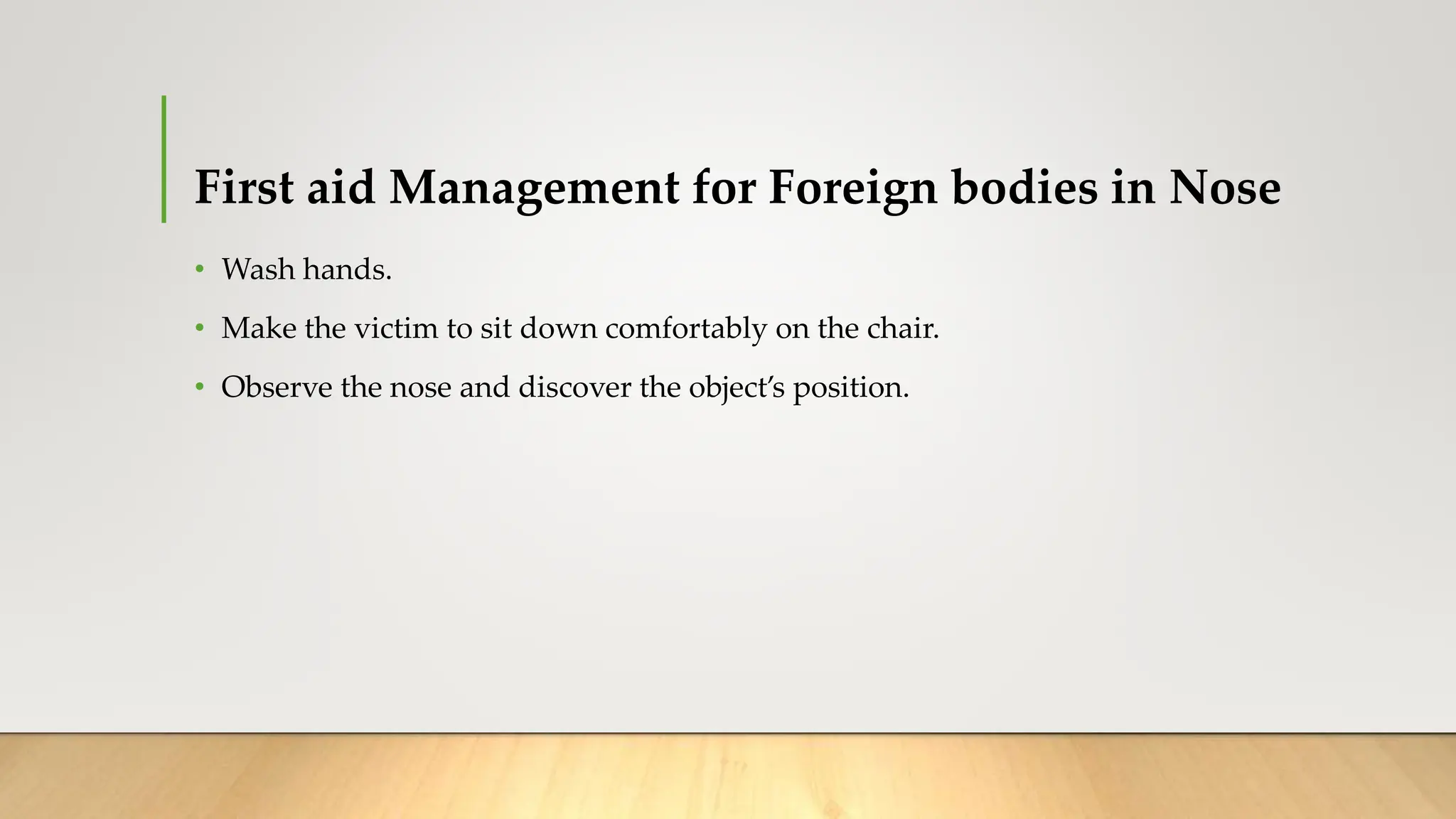 First aid in Foreign bodies Skin, Eye, Ear Nose Throat.pptx