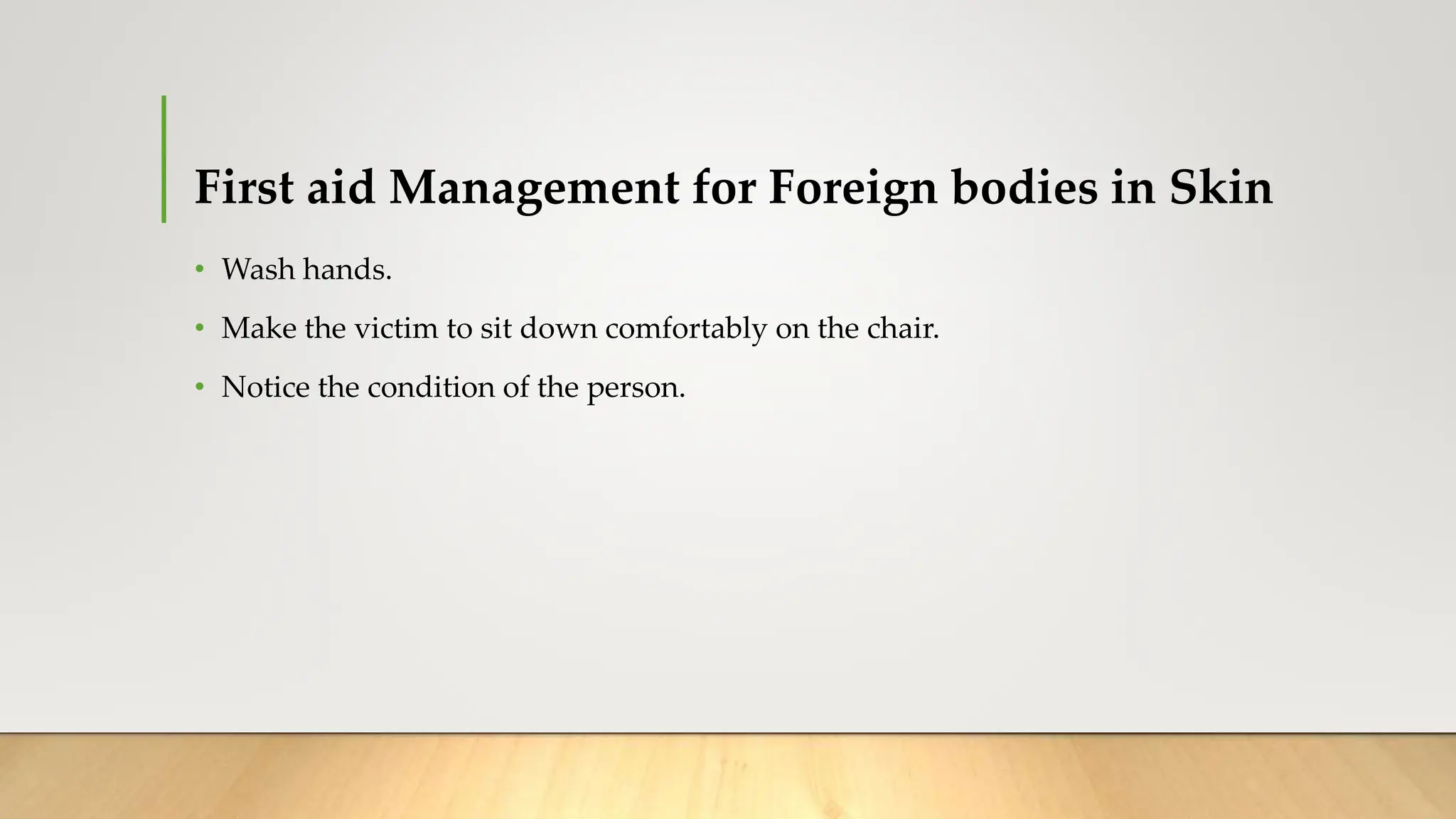 First aid in Foreign bodies Skin, Eye, Ear Nose Throat.pptx