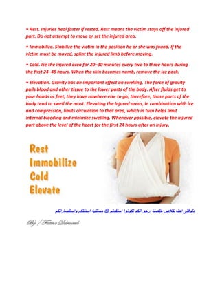 First aid in fracture , sprain and srtain | PDF