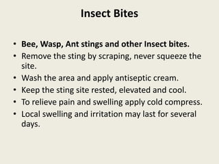 first aid in Insects bites and heat stroke.pptx