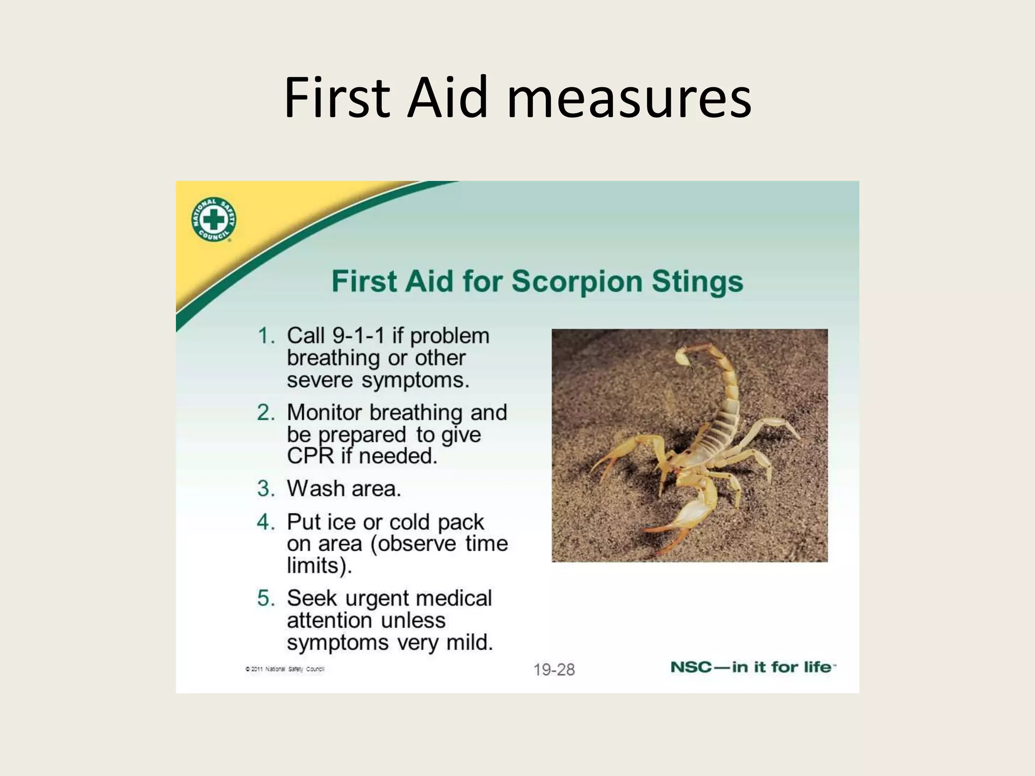 first aid in Insects bites and heat stroke.pptx | Free Download