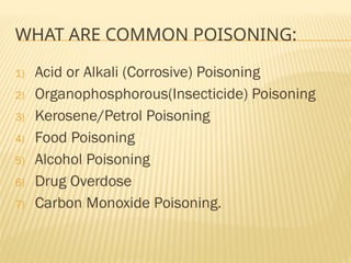 FIRST AID IN POISONING BY MADAN MOHAN PANJA.pptx