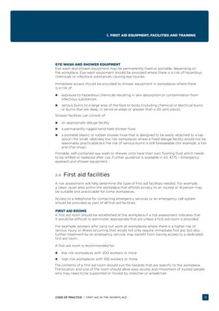 First Aid in the Workplace Code of Practice | PDF