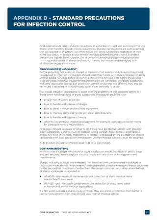 First Aid in the Workplace Code of Practice | PDF