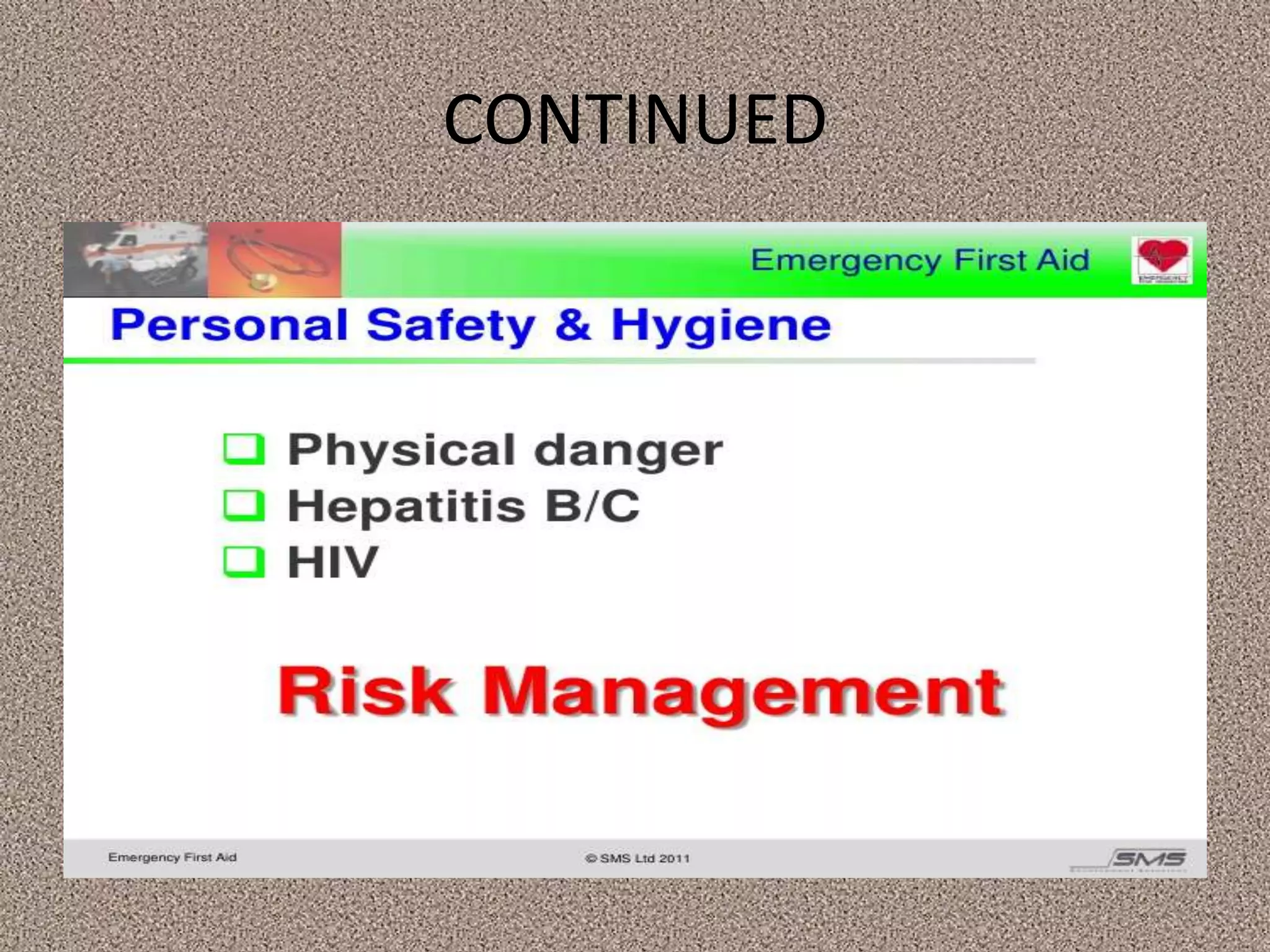 First aid introduction and emergency | PPTX