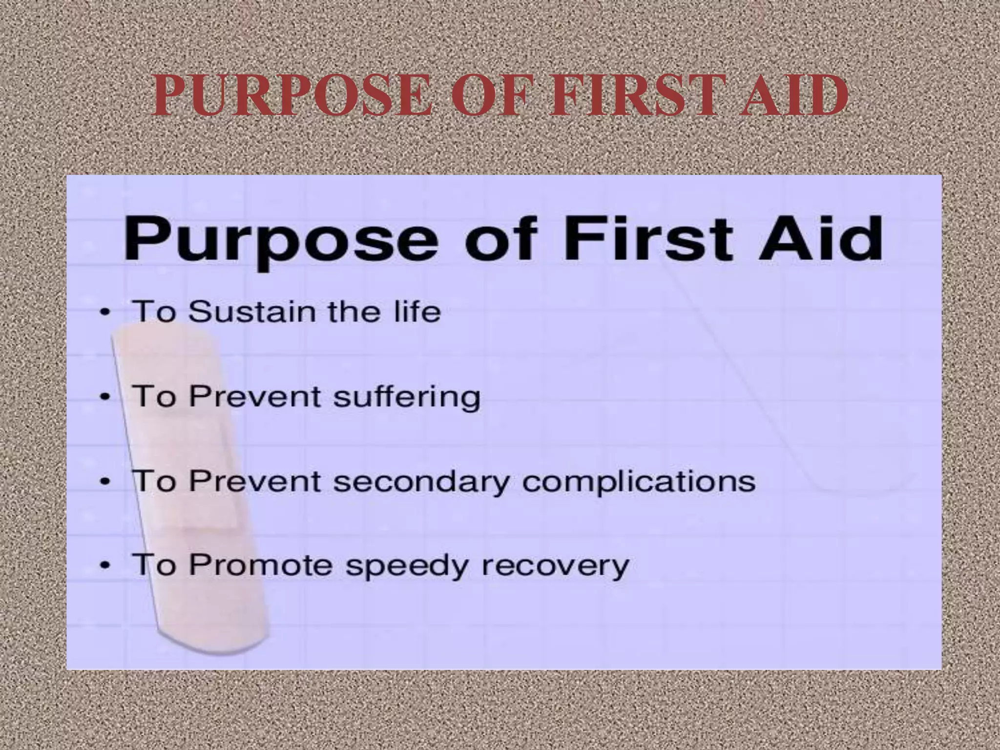 First aid introduction and emergency | PPTX