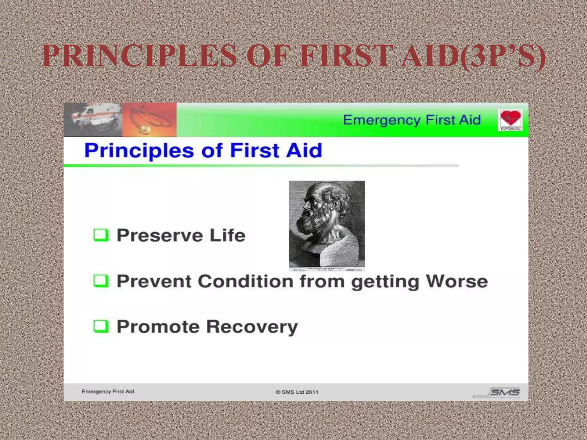 First aid introduction and emergency | PPTX