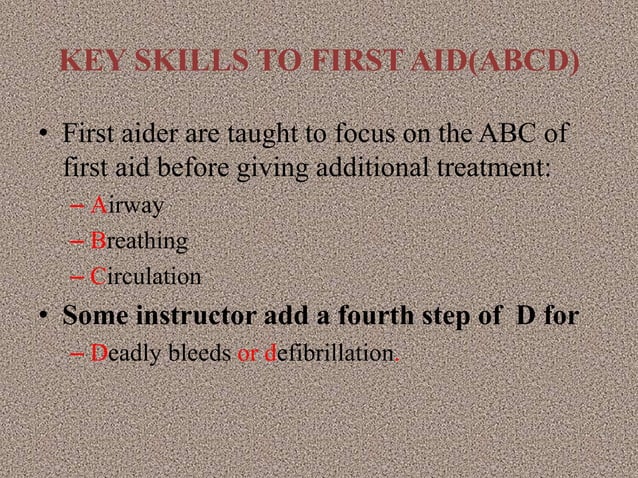 First aid introduction and emergency | PPTX | First Aid | Injuries