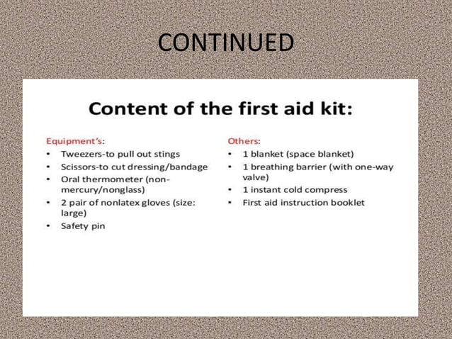 First aid introduction and emergency | PPTX | First Aid | Injuries