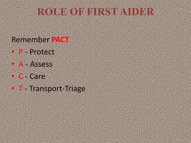 First aid introduction and emergency | PPTX | First Aid | Injuries