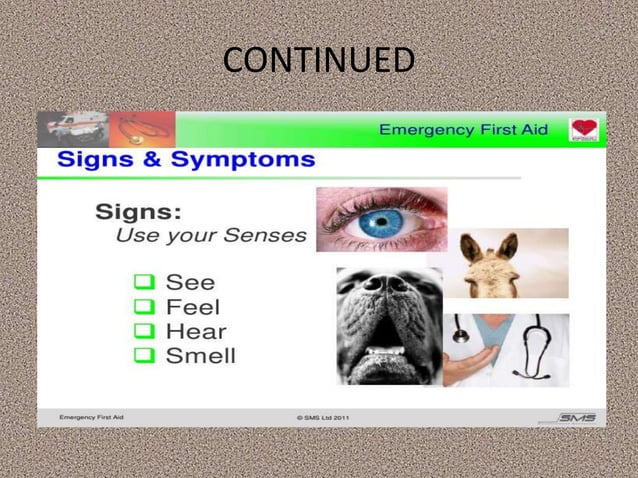 First aid introduction and emergency | PPTX | First Aid | Injuries