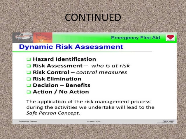 First aid introduction and emergency | PPTX | First Aid | Injuries