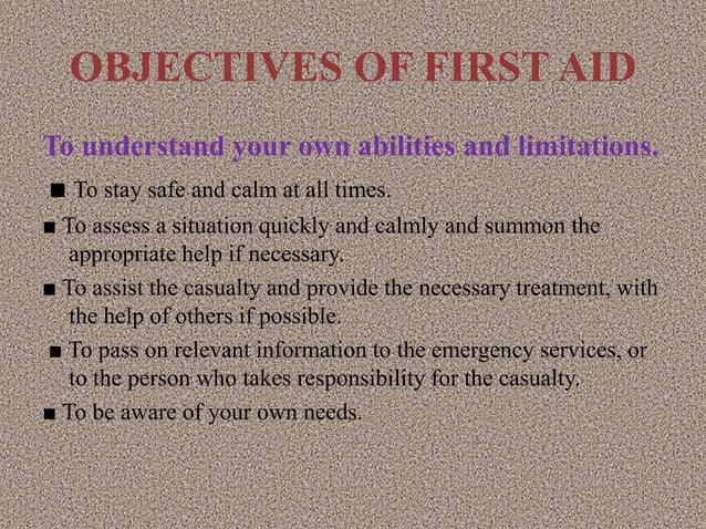 First aid introduction and emergency | PPTX | First Aid | Injuries