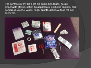 First aid kit by Jessica Fowler | PPT
