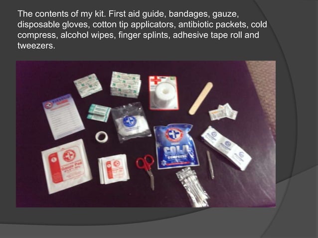 First aid kit by Jessica Fowler | PPT
