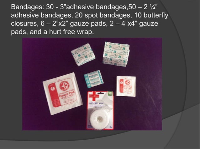 First aid kit by Jessica Fowler | PPT