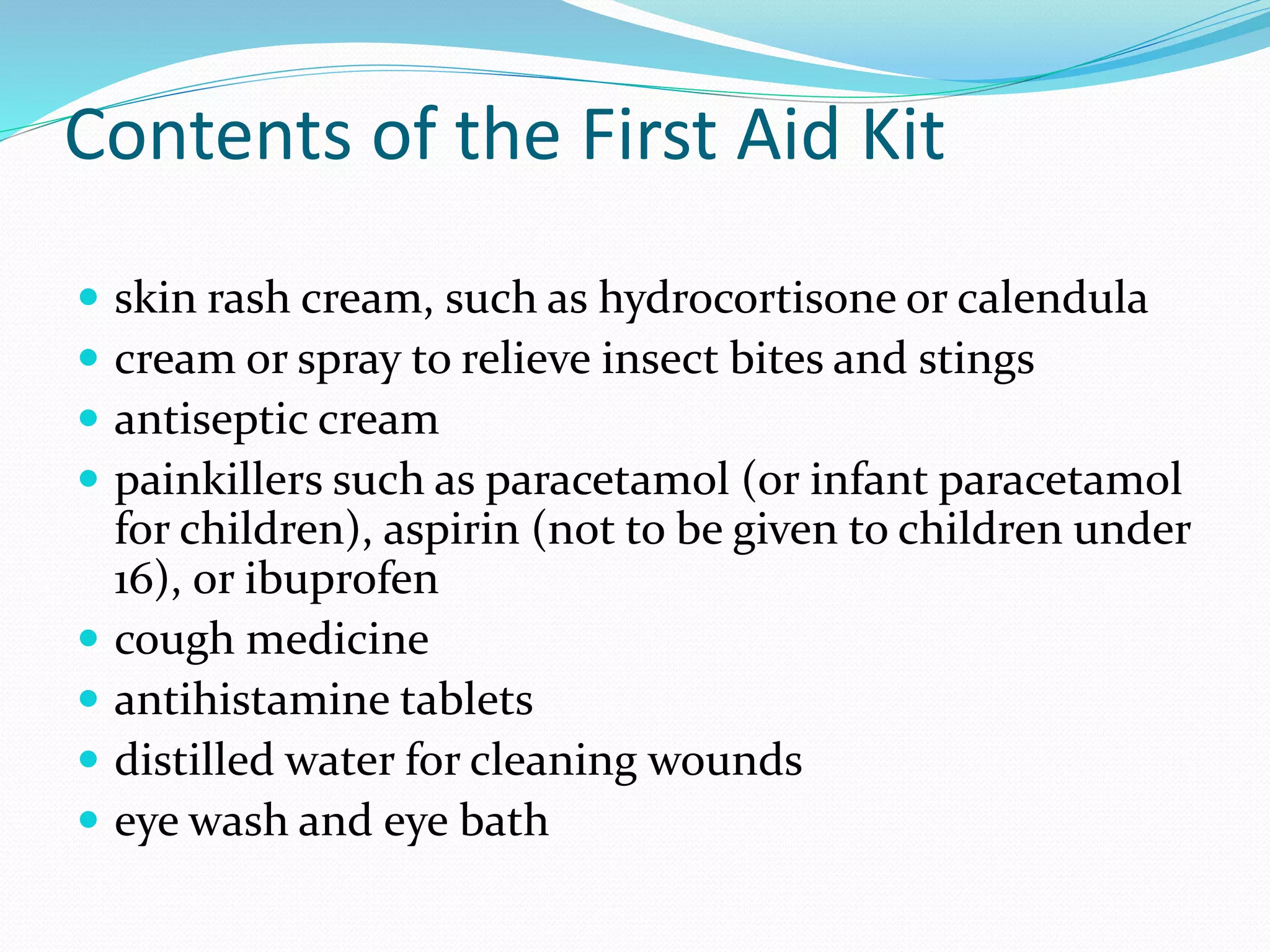 First aid kit | PPTX