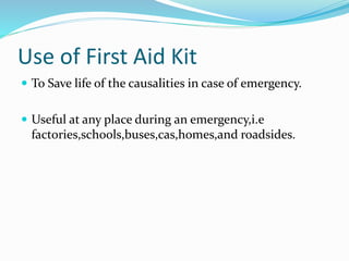 First aid kit | PPTX
