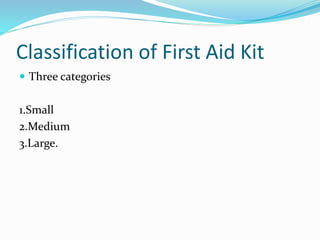 First aid kit | PPTX