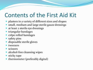 First aid kit | PPTX