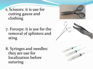 first aid kit.pptx1111111111111111111111111111 | PPT