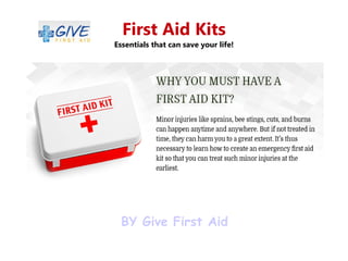 First Aid Kit By Give First Aid Sunshine Coast | PPT | Free Download