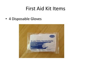 First Aid Kit Assignment | PPT