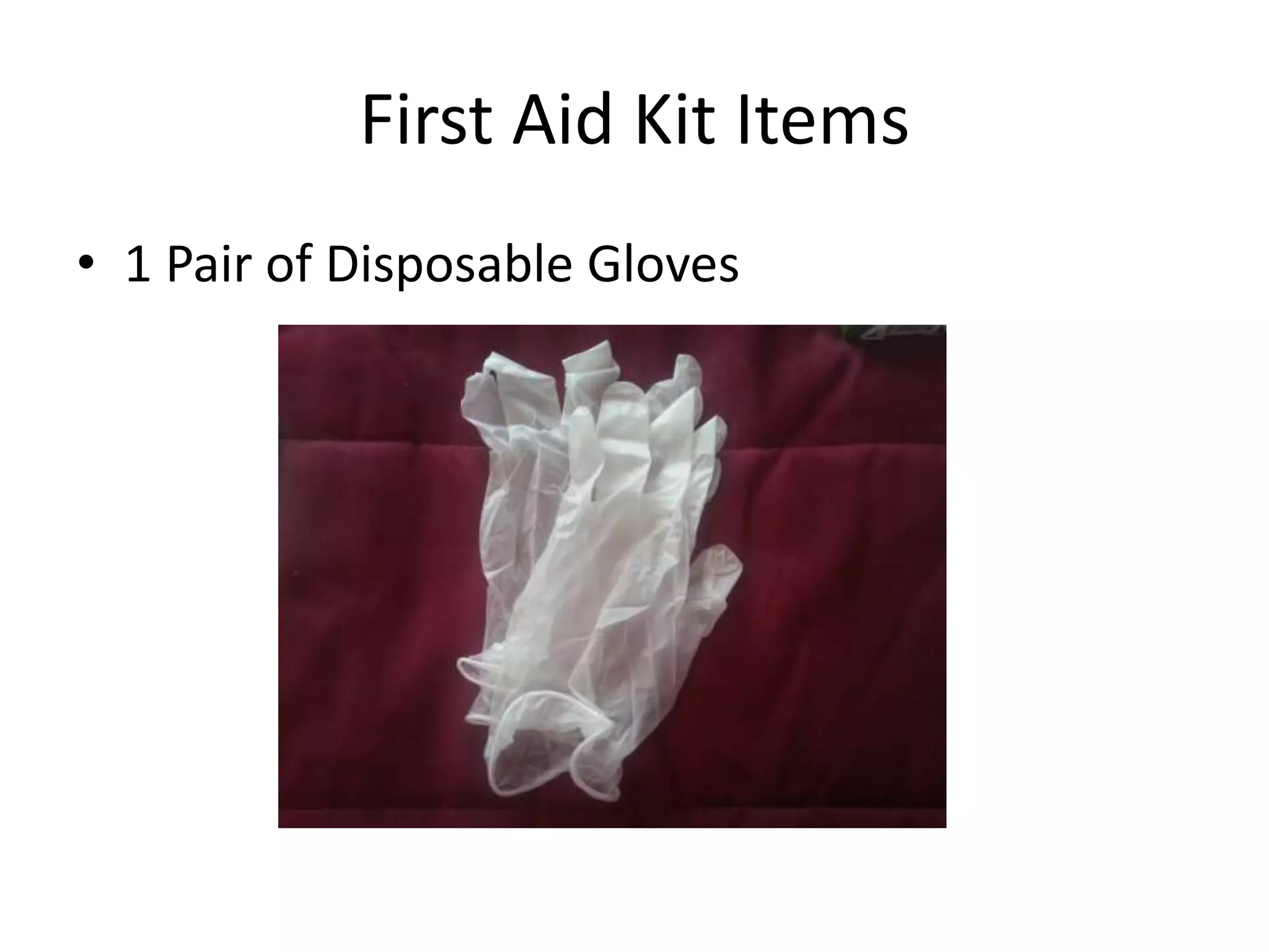 First aid kit presentation 2013(1) | PPTX | First Aid | Injuries