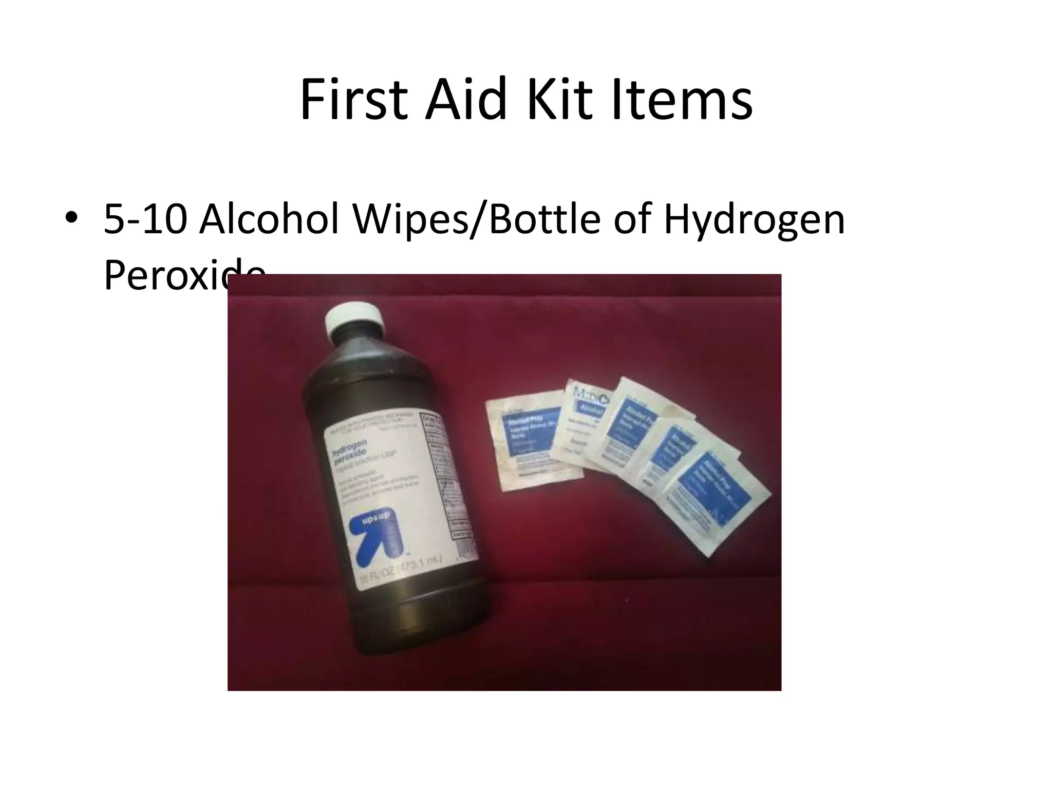 First aid kit presentation 2013(1) | PPTX | First Aid | Injuries