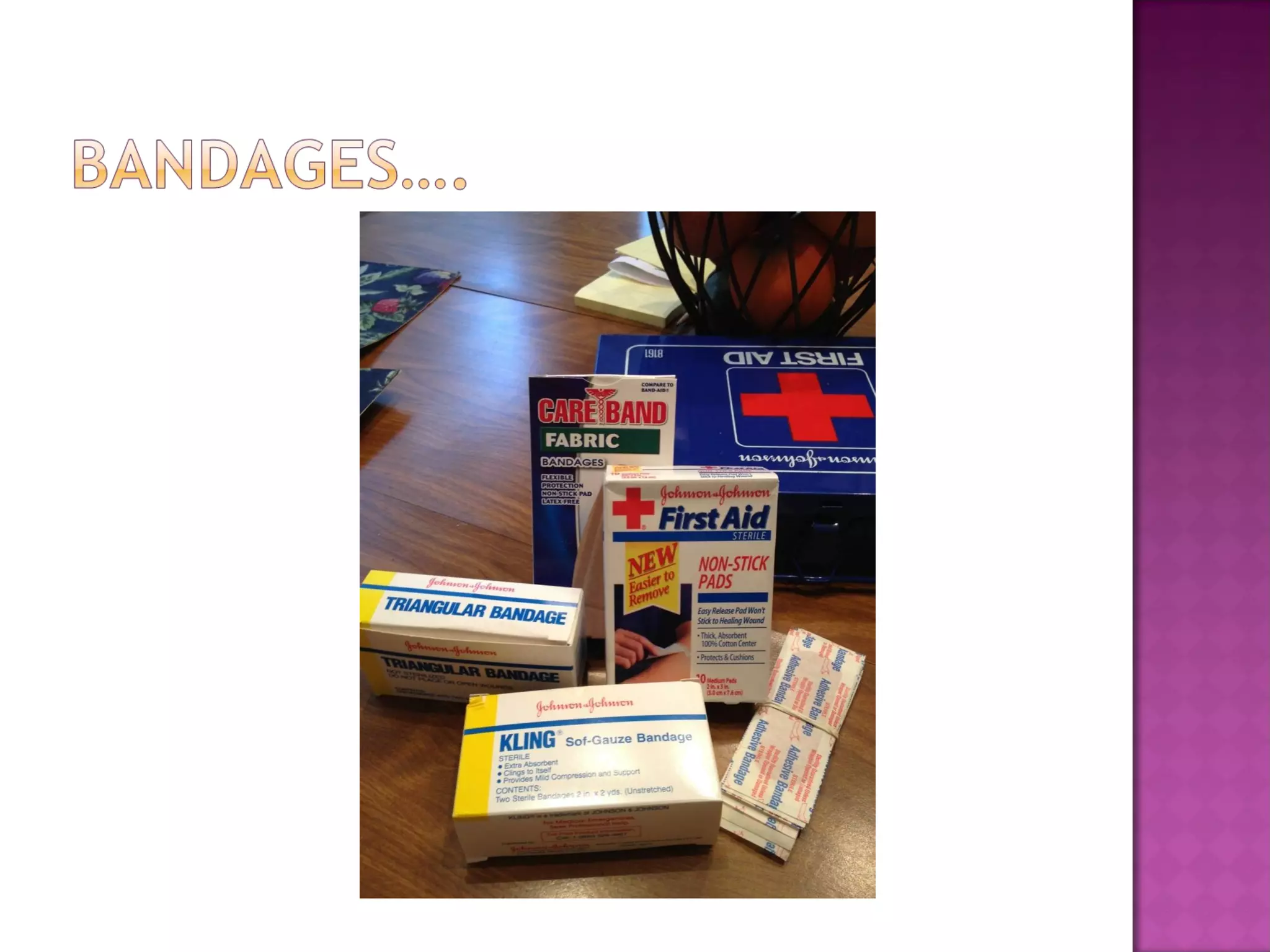 First aid kit slideshare | PPT