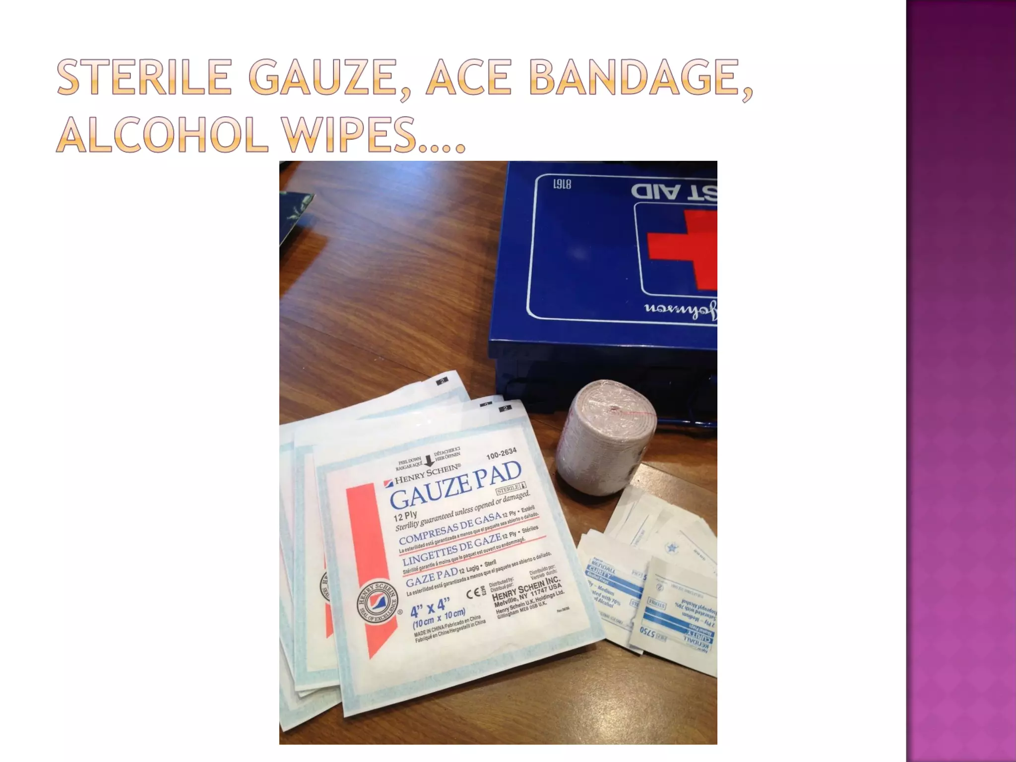 First aid kit slideshare | PPT