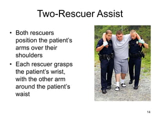 First aid lesson carrying | PPTX