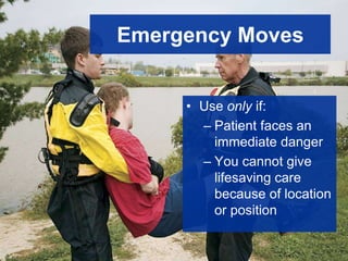 First aid lesson carrying | PPTX