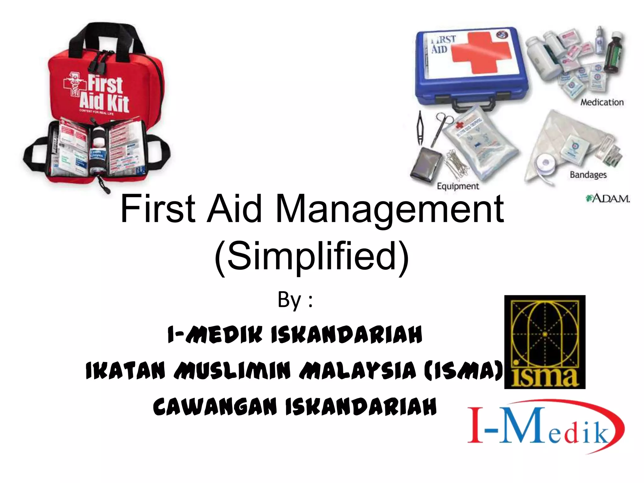 First aid management | PPTX