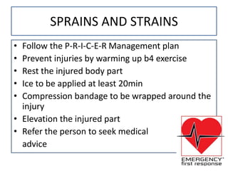 First aid management | PPTX