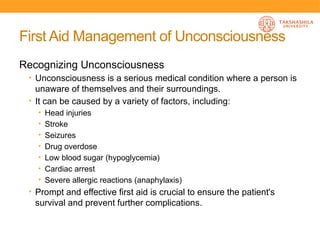 First Aid management of Unconscious.pptx
