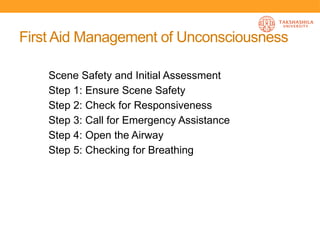 First Aid management of Unconscious.pptx