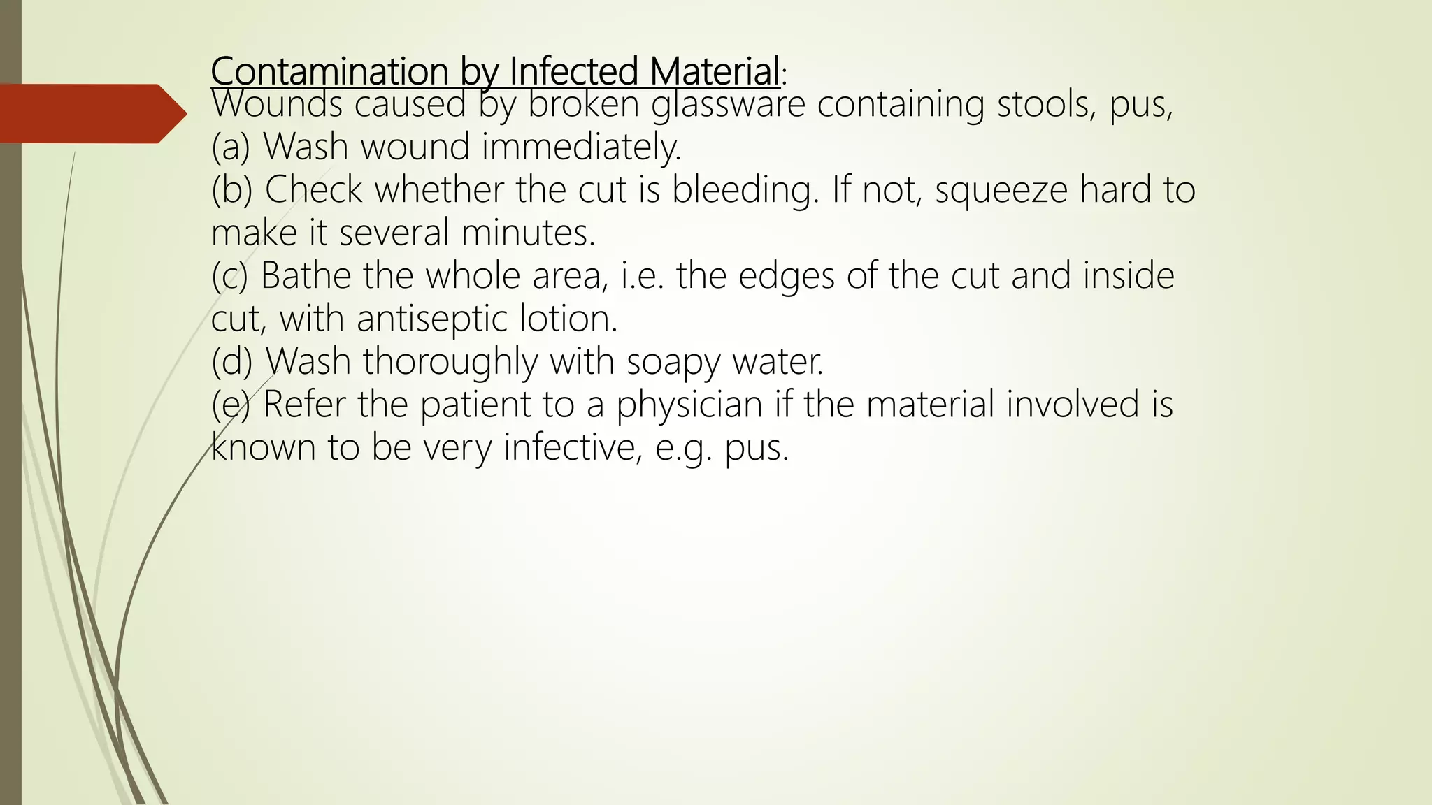 First aid in microbiology lab | PPTX