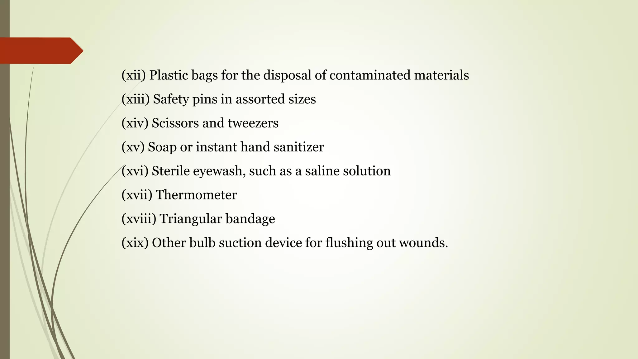 First aid in microbiology lab | PPTX