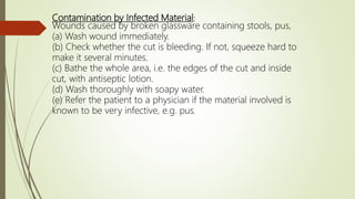 First aid in microbiology lab | PPTX