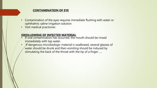 First aid in microbiology lab | PPTX
